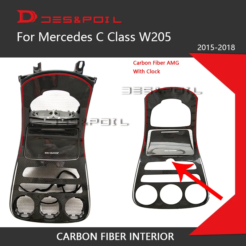Настоящее углеродное волокно W205 C Класс GLC X253 внутренняя ...