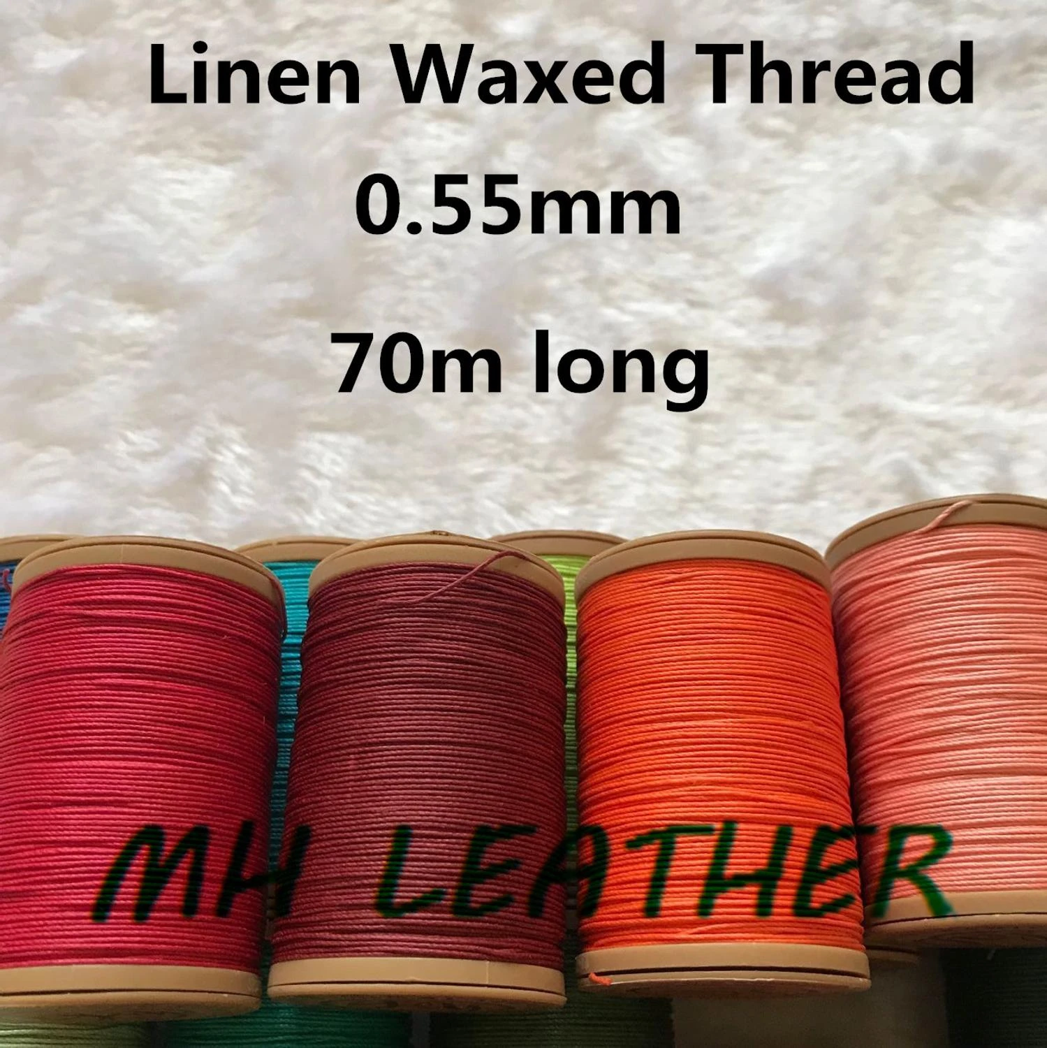 GALACES（YULE）ML055 Linen Ramie Waxed Thread String for Leather Sewing ...
