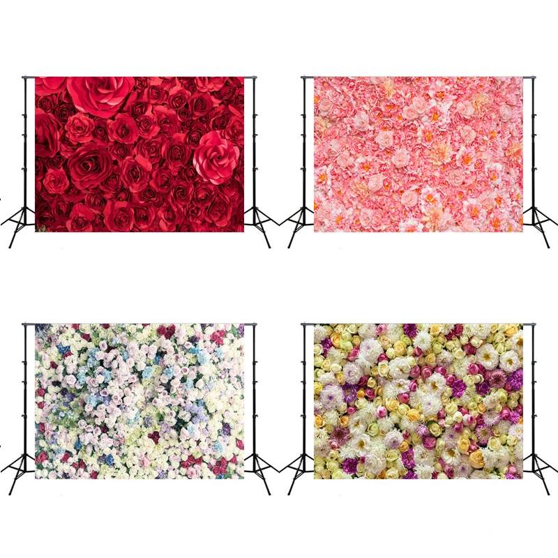 Customized-Rose-Floral-Wall-Newborns-vinyl-Photography-Backdrop-Art ...