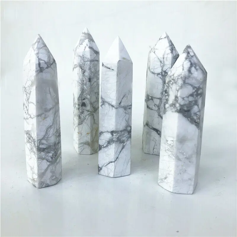 Rocks & Geodes Home Décor Howlite Wand 2 12 Inch Polished Natural ...
