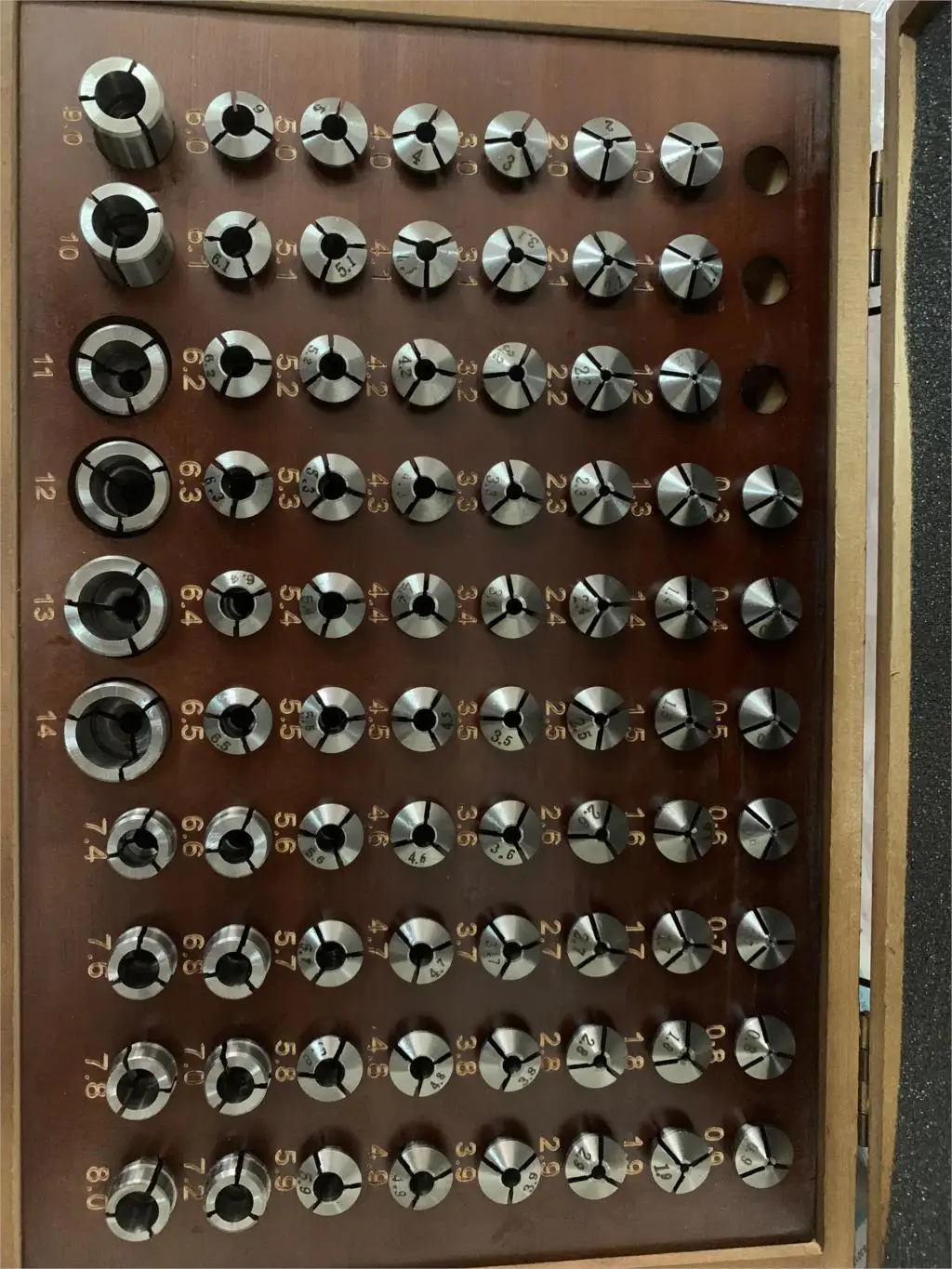 1 /20/77 pcs C6104 Clock Lathe Spring Collets Collet for 8mm Watchmaker ...