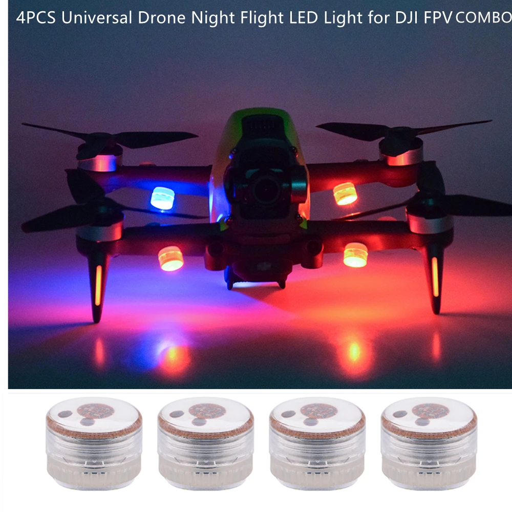 4PCS-Universal-Drone-Night-Flight-LED-Light-for-DJI-FPV-COMBO-Drone ...