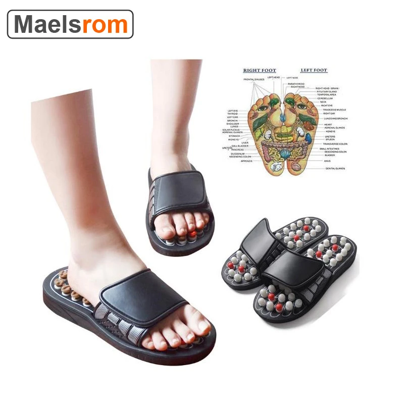 Foot Massage Slippers Shoe Sandal Reflex Acupuncture Therapy Massager ...