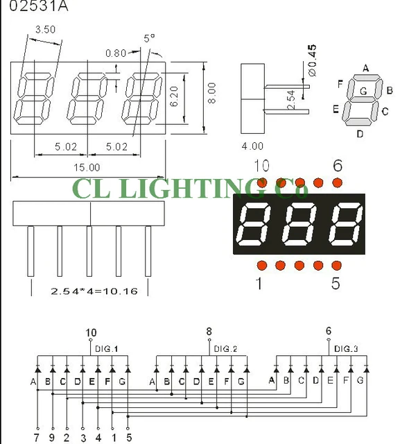 4-Digit With Decimal Point (DP) 7-Segment LED Display, 58% OFF