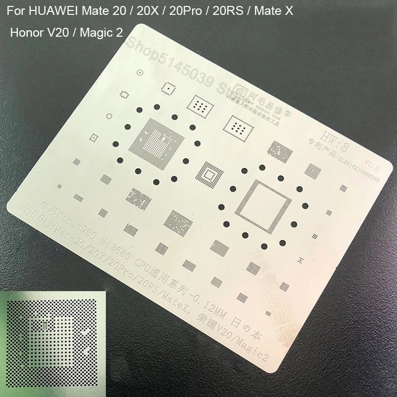 Bga Sablon Huawei Honor View 30 Pro 9X 20S 8X V20 Nova 5 6 5Z P30 Lite Stencil Hi3690 6280 Cpu ...