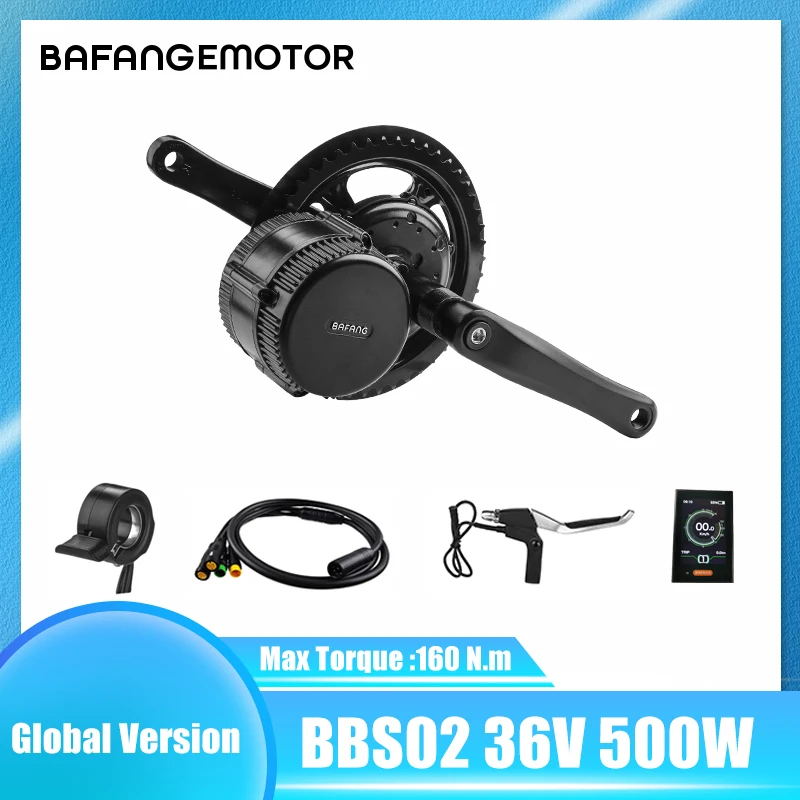 BAFANG BBS02 36V 500W Mid Drive Crank Motor Kits Bafang Engine BBS02B ...