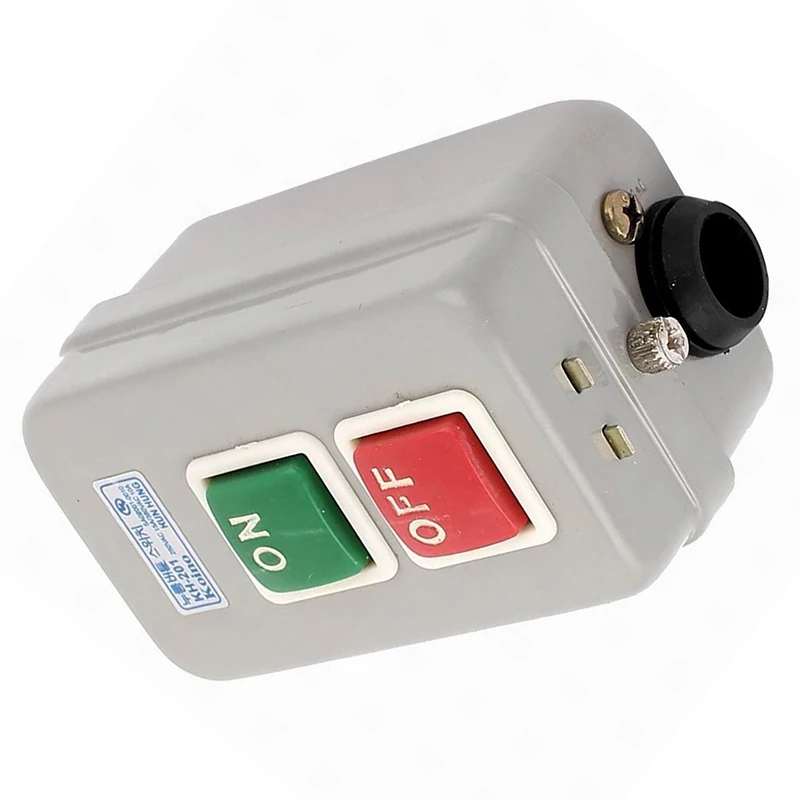 AC 380V 10A ON OFF Latching Machine Drill Press Switch Push Button ...