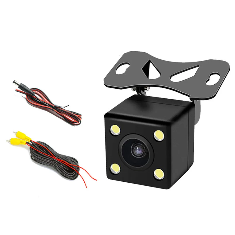 CAMERA DE RECUL,1Pc 4 LED--Caméra de recul pour voiture, grand Angle HD, 8 12 LED 12V, Vision ...