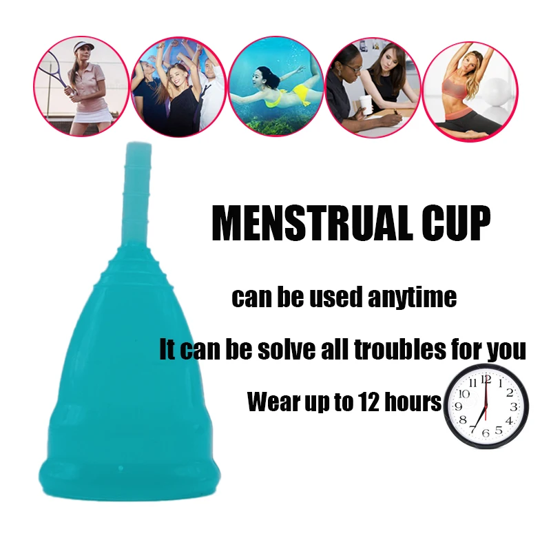 2pcs Feminine Hygiene Menstrual Cup Medical Grade Copo Menstrual de ...