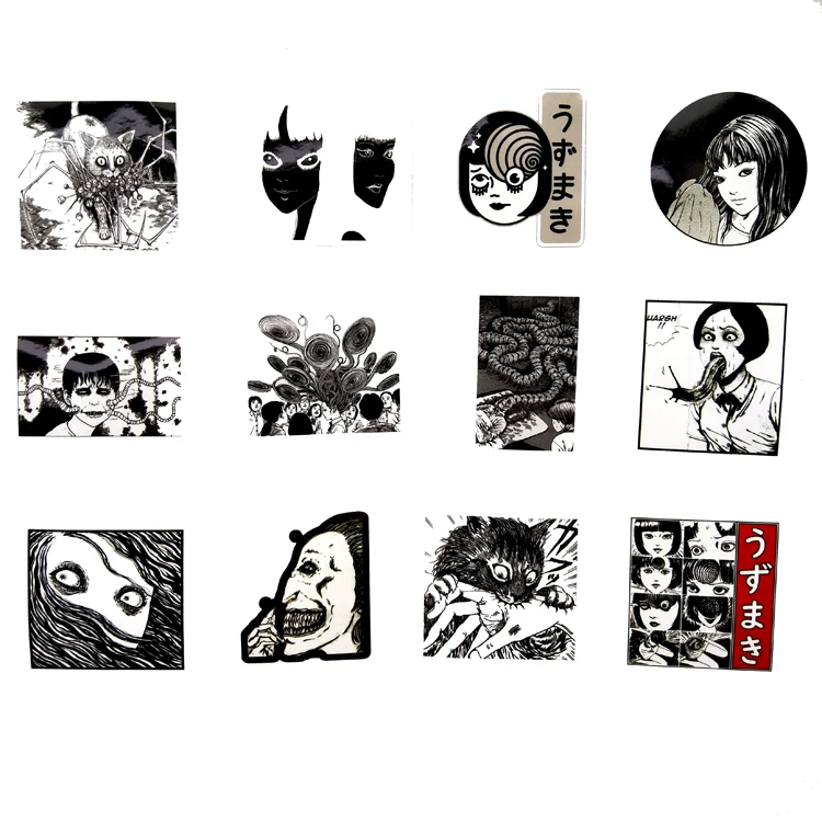 56Pcs PVC Japanese Horror Anime Tomie car waterproof Stickers For ...