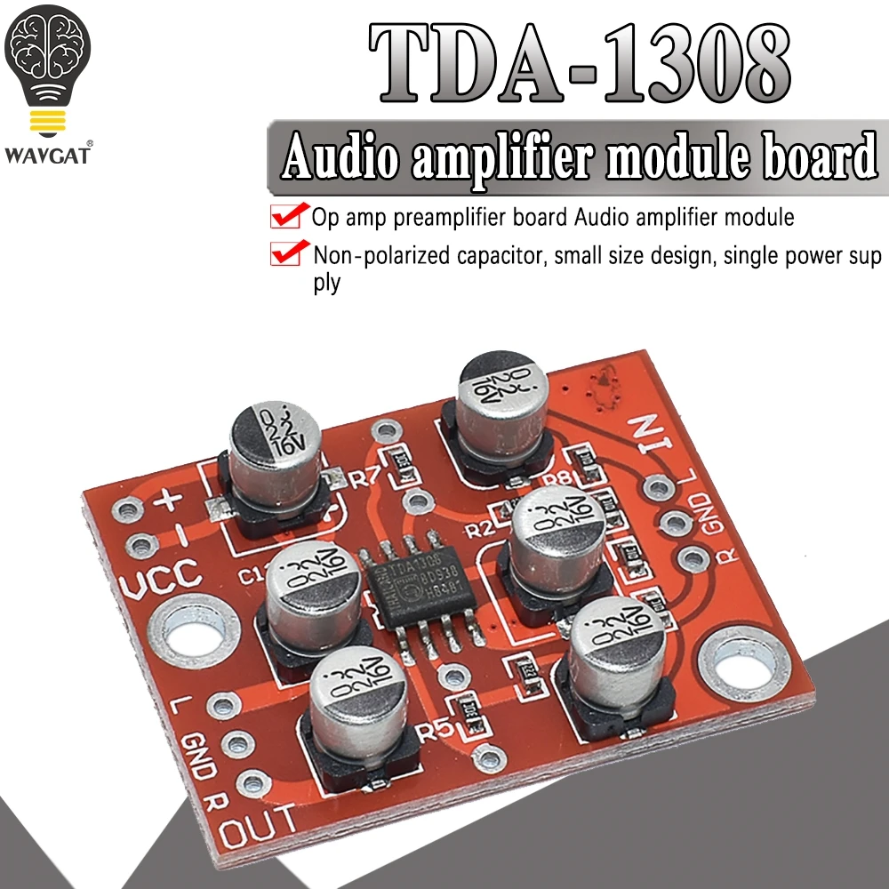 Mini amplificador de auriculares TDA1308, módulo amplificador de audio ...