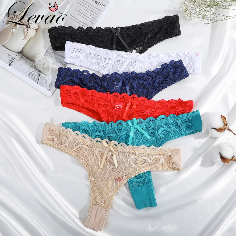 LEVAO Mode Spitze Transparent Frauen G String Tanga Höschen T Zurück Unterwäsche Sexy Low Taille ...