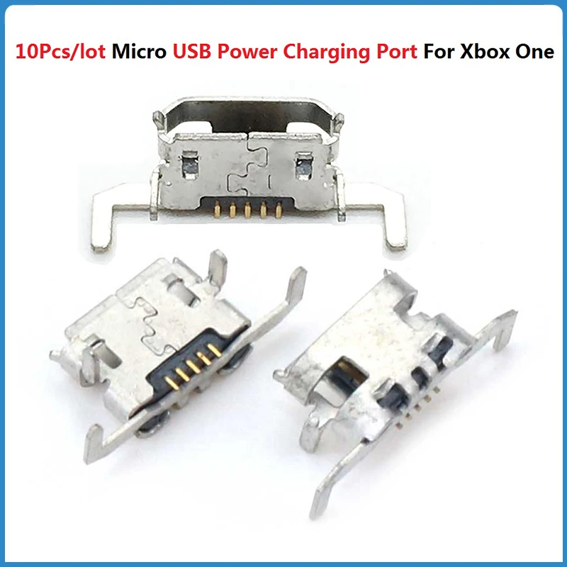 10Pcs-Micro-USB-Power-Charging-Port-For-Xbox-One-Gamepad-Controller ...