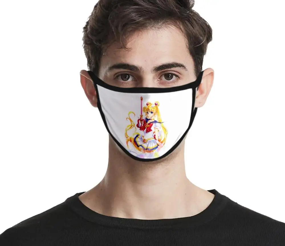 Sailor Moon Mask Anime Cute Cartoon Cosplay Dustproof Keep Warm Masks ...