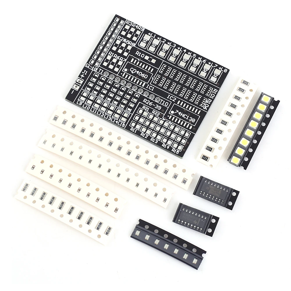 Electronic DIY Kit RGB LED Flashing Controller SMD Component Welding ...