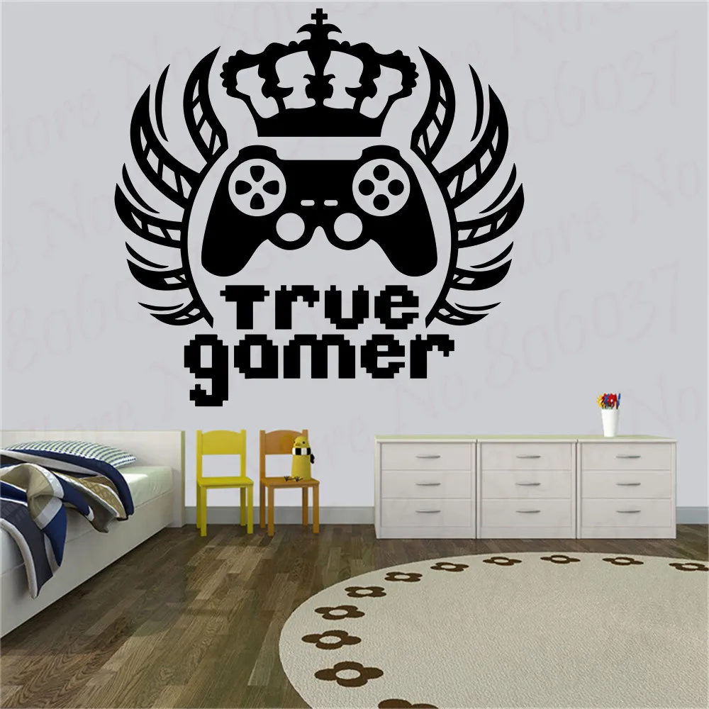 New-Gamer-Vinyl-Wall-Sticker-For-Game-Room-Decor-For-Kids-Room ...