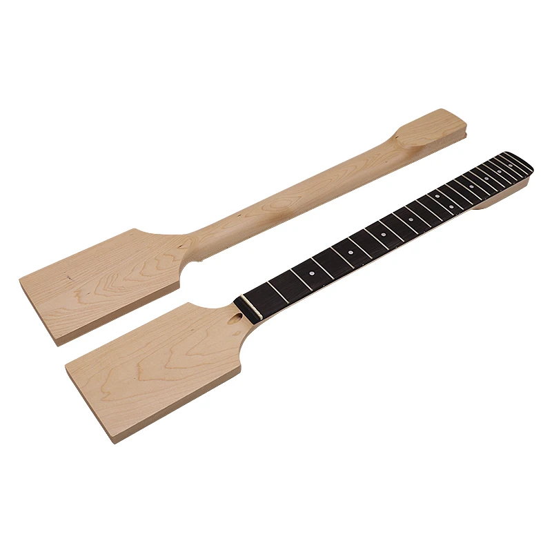 Oar Shape Electric Guitar Neck Canada Maple Neck Natural Color 22 Frets ...