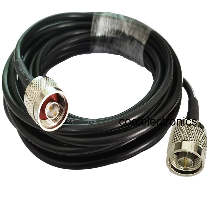 N male to N Plug Male Connector RF Coaxial Extension Cable LMR195 50ohm ...