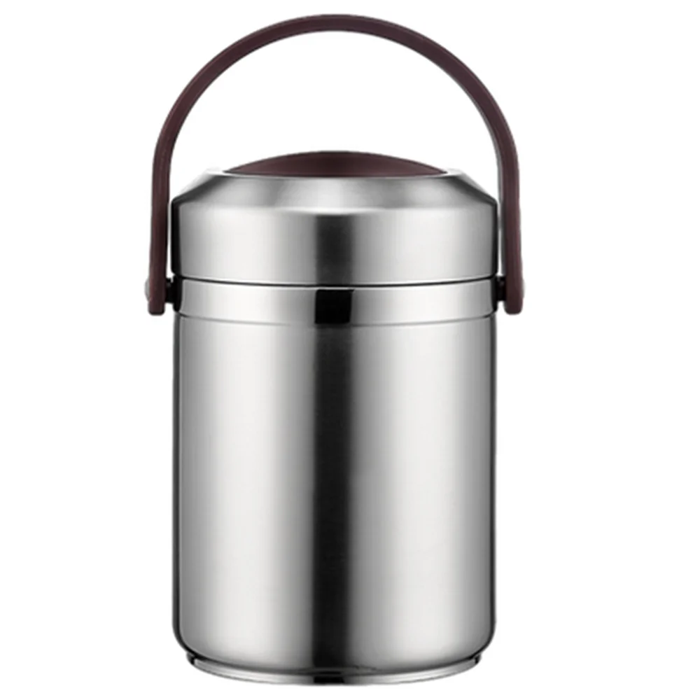Large Capacity 3L Thermos Lunch Box Portable Stainless Steel Food Soup ...