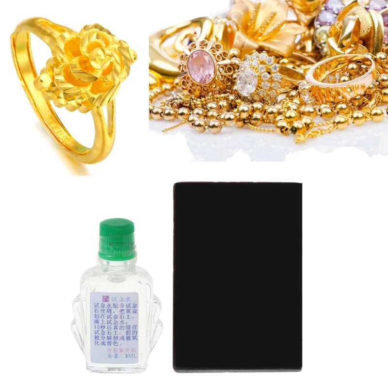 Practical-Acid-Test-Kit-Silver-Platinum-Gold-Testing-Touchstone-Jewelry ...