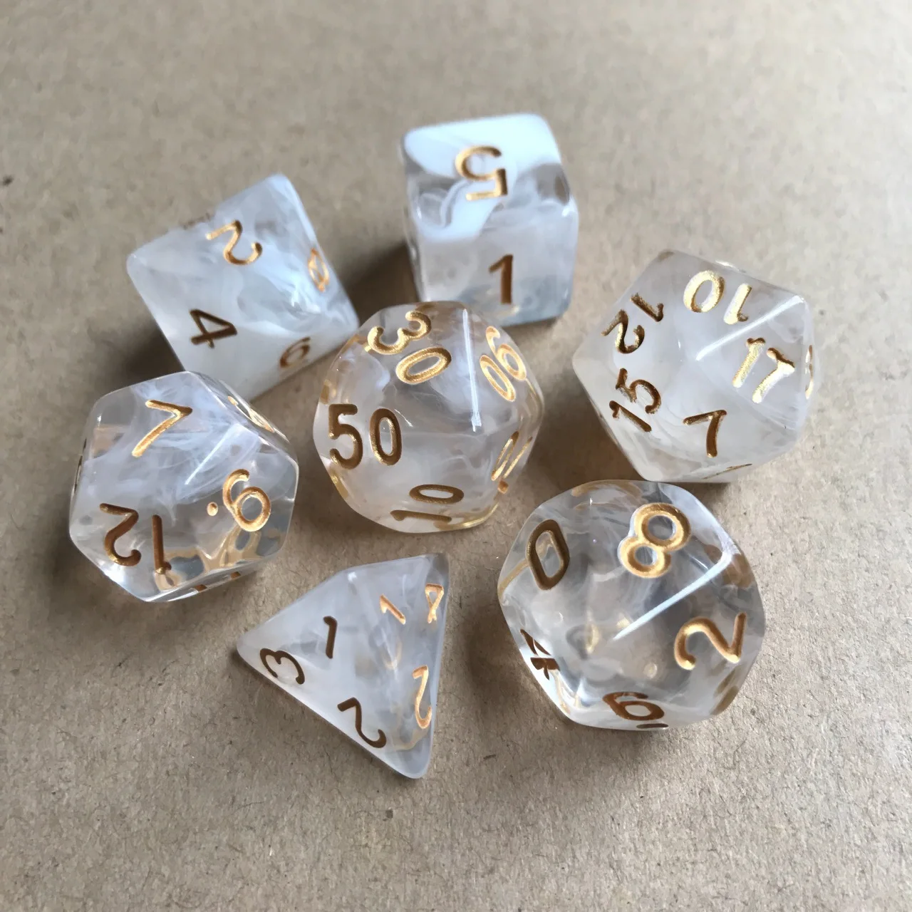 Jeu de des ,18--Dés À Facettes Multiples D & D D4 D6 D8 D10 D % D12 D20 ...