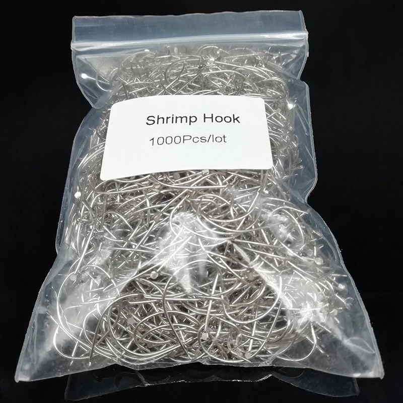 Wholesale 1000pcs/lot Shrimp Hook Fishing Shrimp Farm Crayfish Frog ...