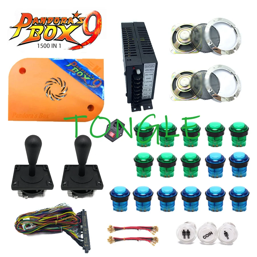 Nuevo juego de Arcade DIY Pandora Box 9 Jamma board 1500 en 1 con botón ...