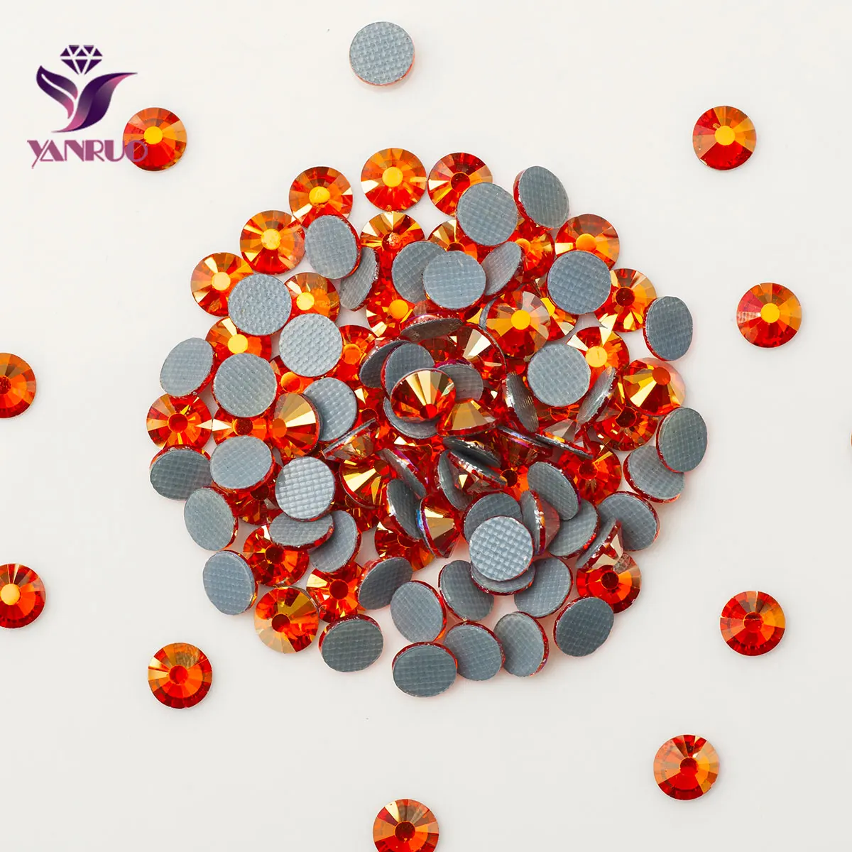 YANRUO 2058HF Jacinto AB espalda plana Strass Hotfix pedrería cristal ...