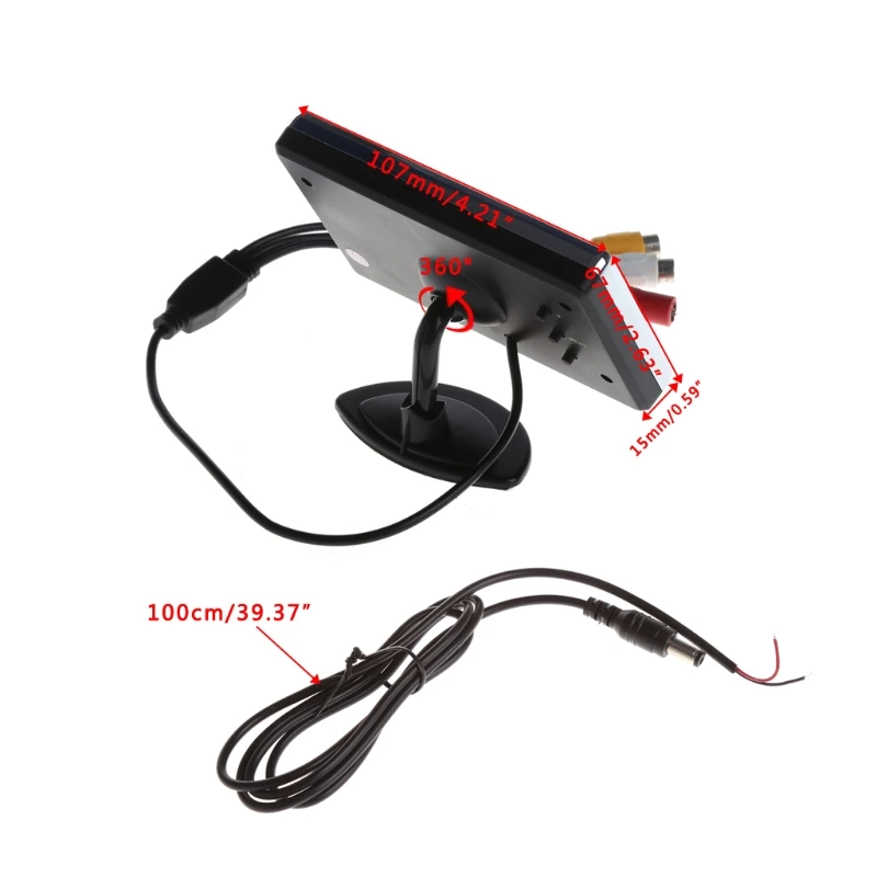 Monitor-de-Tft-lcd-para-c-mera-de-vis-o-traseira-do-carro-tela-colorida ...