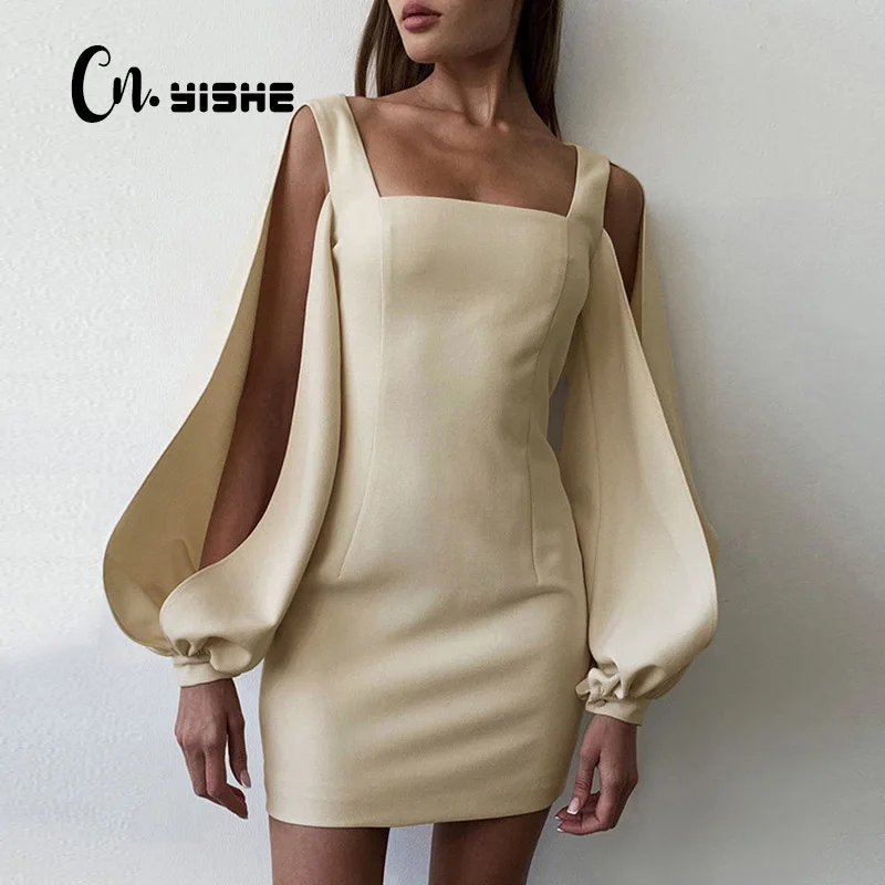 CNYISHE French Romance Retro Dress Fashion Vantage Square Collar ...