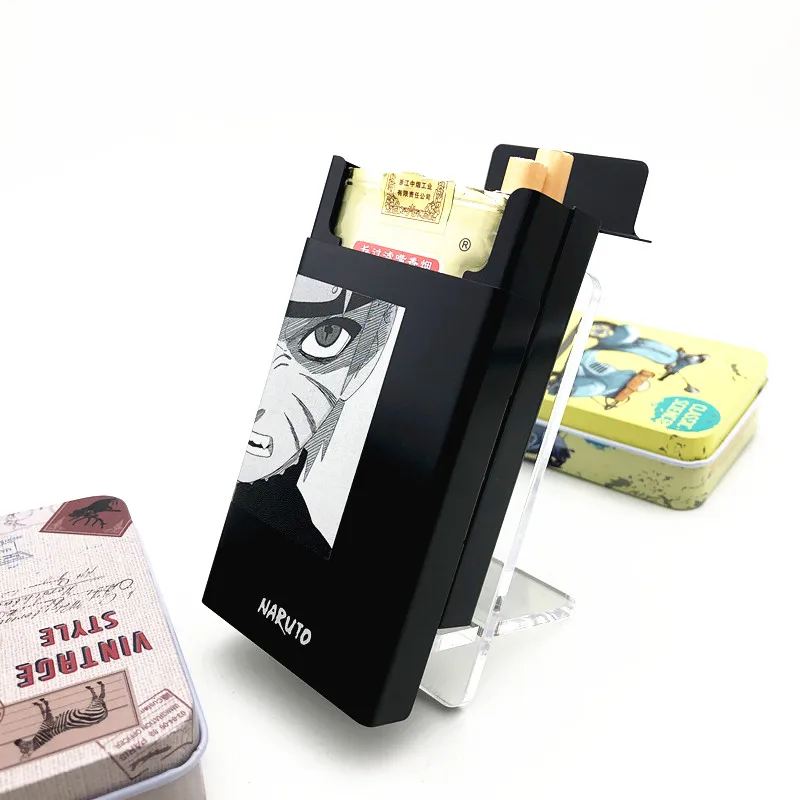 Alalinong naruto kakashi uchiha sasuke itachi caixa de cigarro de metal ...