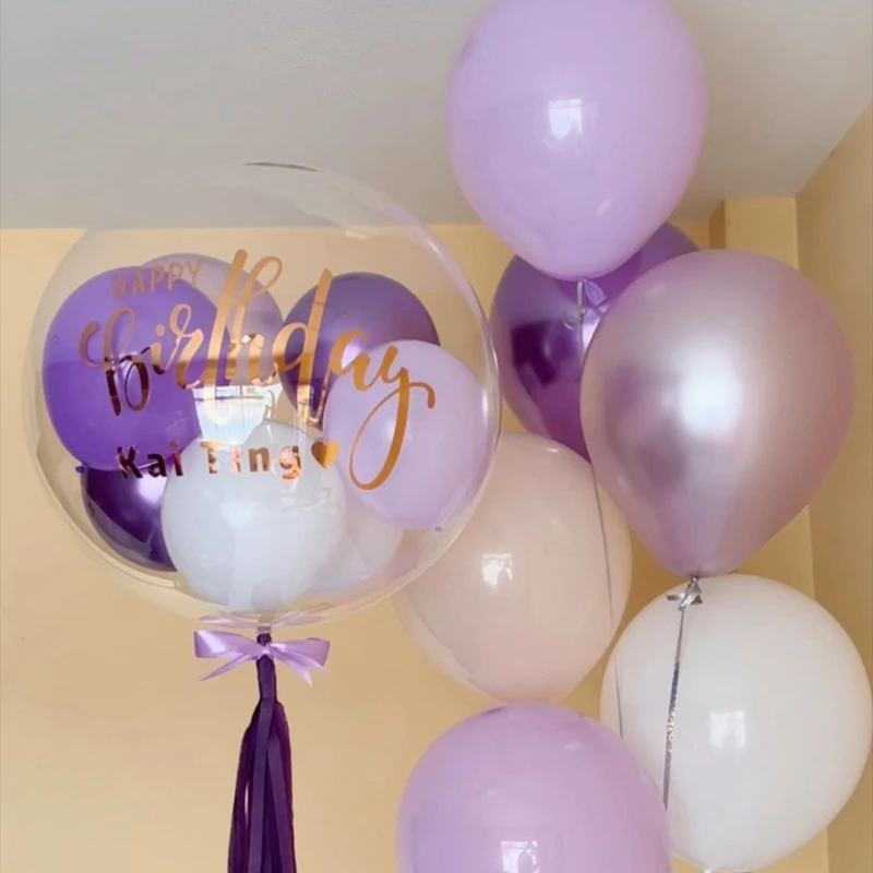 10pcs 10 24inch Transparent Bobo Bubble Balloon Clear Inflatable Air ...