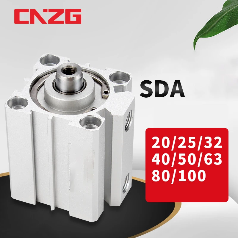 Air Pneumatic Cylinder In The Spring SDA Compact Airtac Type 16 20 25 ...
