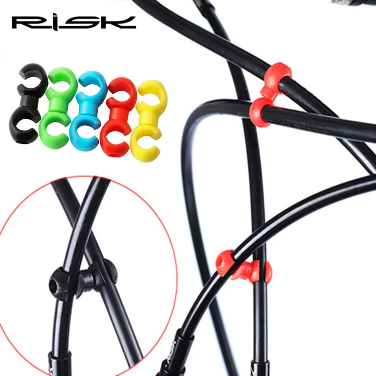 10pcs-RISK-Bike-Shift-Brake-Cable-Rotating-Hose-Housing-Hooks-S-Buckles ...