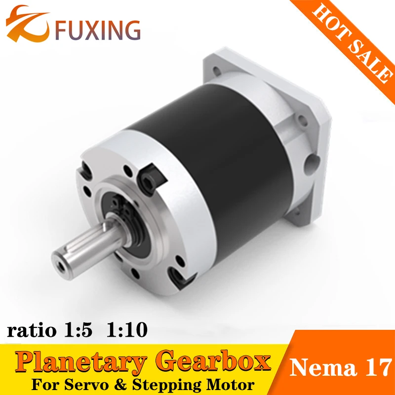 Planetary geared Gearbox Nema 17 Stepper Stepping Reducer Box Ratio 10: ...