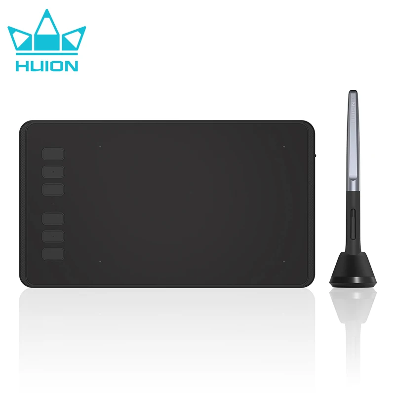 HUION-H640P-Drawing-Graphics-Tablets-with-6-Press-Keys-Battery-Free-Pen ...