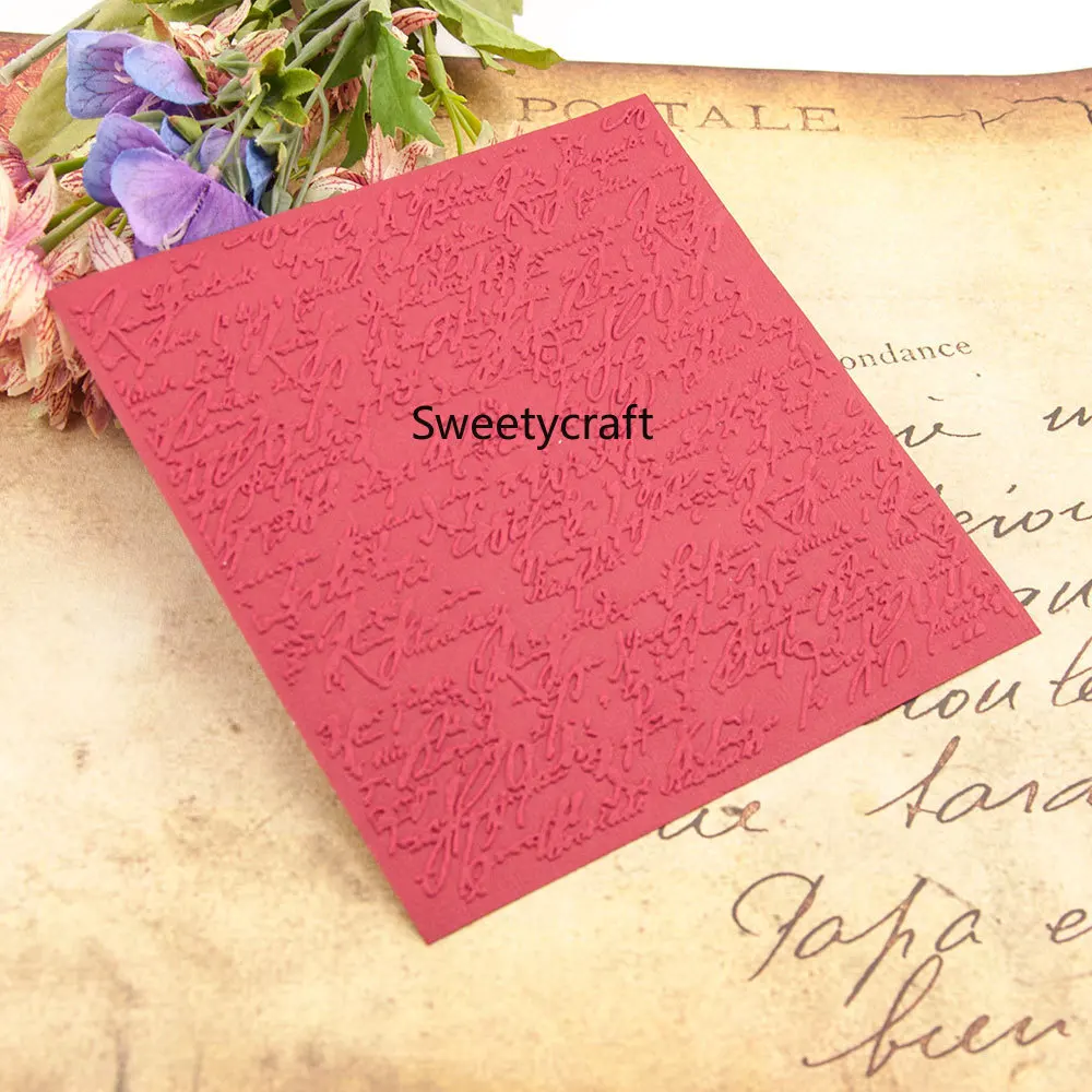 Embossing-Folder-2022-New-Words-Scrapbooking-Plastic-Embosser-Folders ...