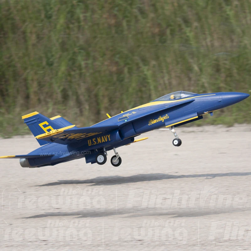 Freewing F18 F/a-18c Hornet Blue Angels 90mm Edf Jet Pnp Ou Kit Avec ...
