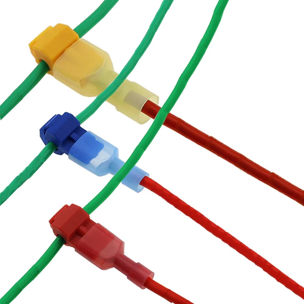 Quick-Electrical-Cable-Connectors-Snap-Splice-Lock-Wire-Terminal-Crimp ...