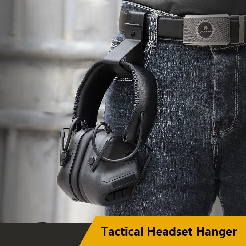 Tactical Headset Hanger Buckle Hunting Wargame Army Combat Headphone ...