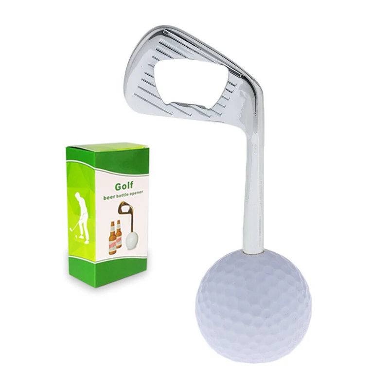 1pc Golf Ball Beer Bottle Opener Silver Novelty Golfer Beer Cap Breaker ...