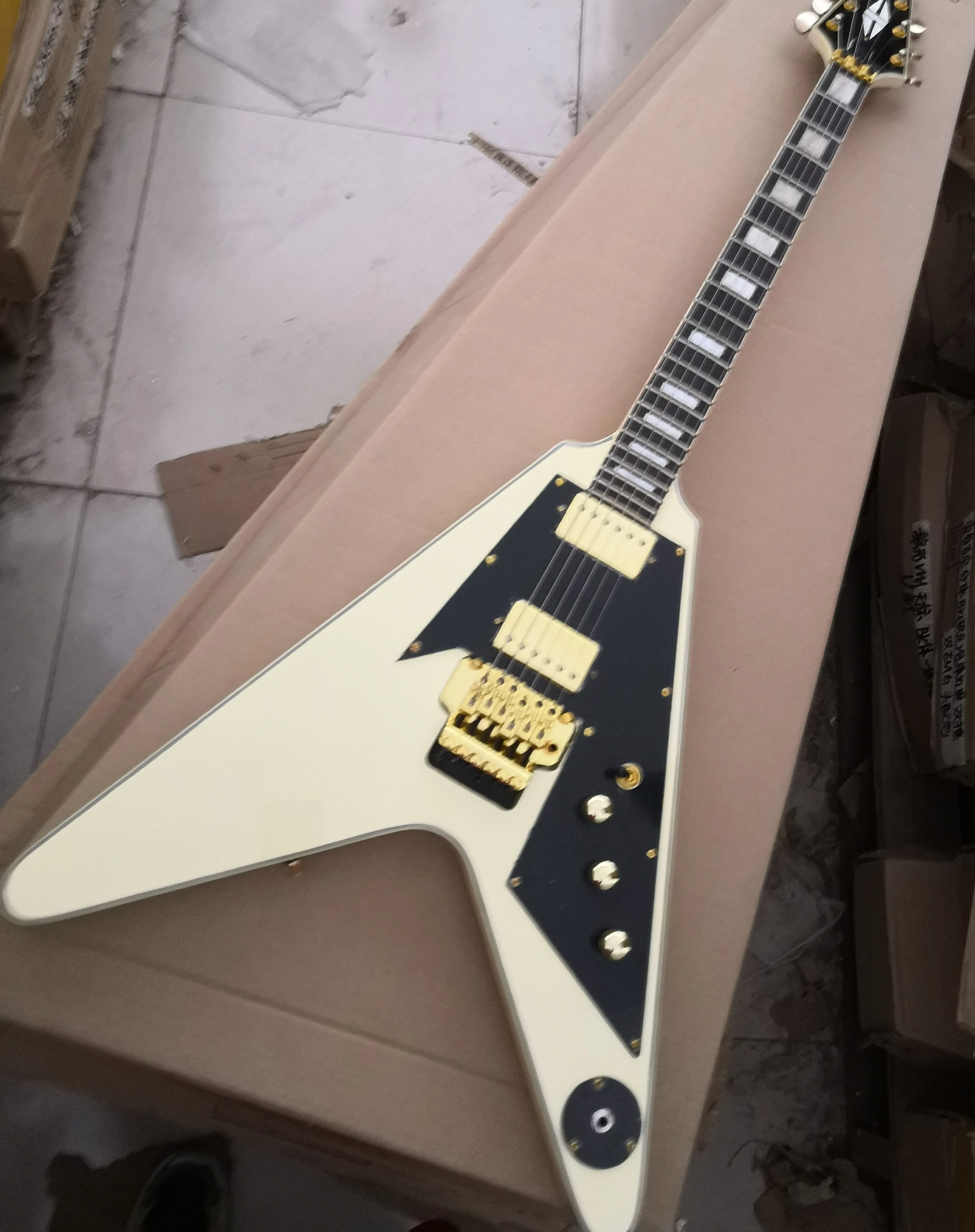 free-shipping-custom-6-string-electric-guitar-Heritage-Natural-Korina ...