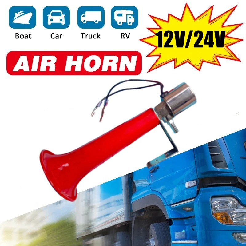 Universal Wolf Whistle Air Horn 12v 24v Super Loud Bird Sound Whistle ...