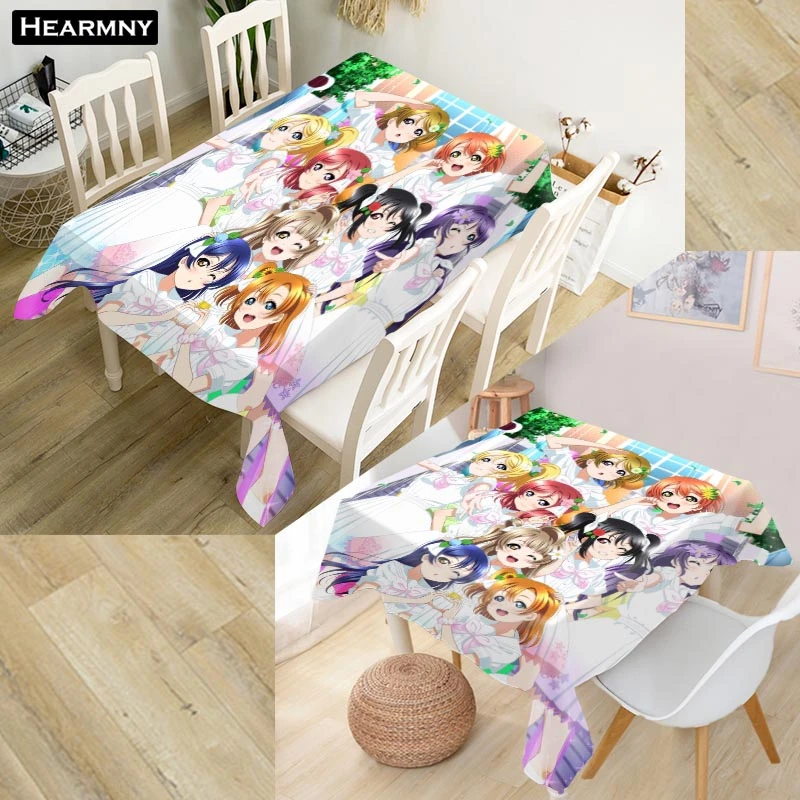 New Arrival Custom Love Live! Anime Tablecloth Kitchen Dining Table ...