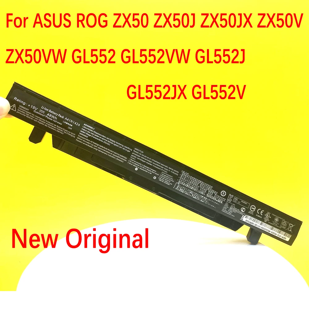 New Original A41N1424 Laptop Battery For ASUS ROG ZX50 ZX50J ZX50JX ...