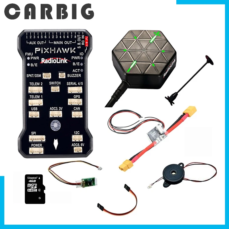 Radiolink controle de vôo para drones, com suporte gps, buzina, 4g ...