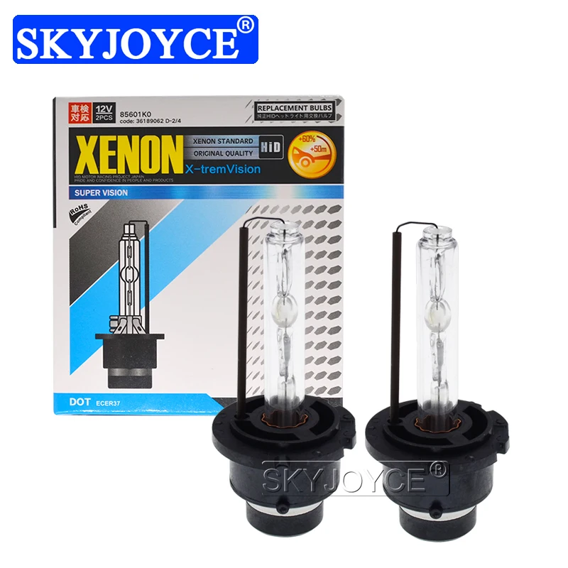 SKYJOYCE 자동차 헤드 라이트 전구, 크세논 헤드 램프 HID 55W D2S 3000K 4300K 5000K 6000K ...