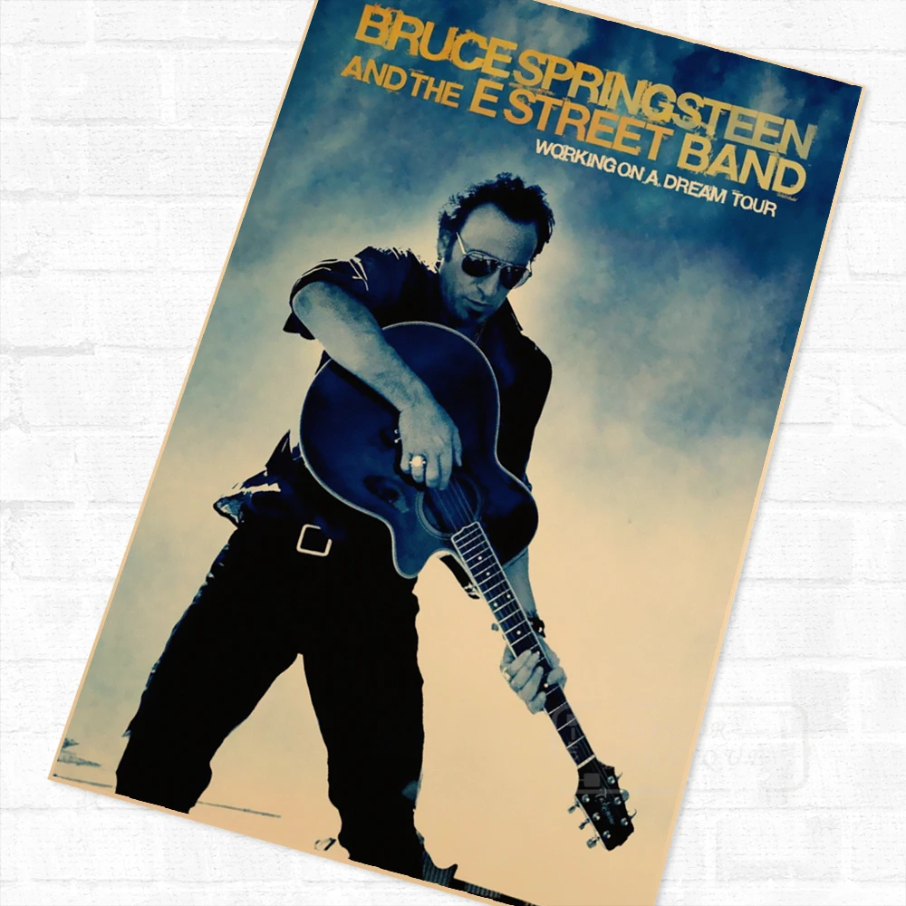 The Boss, Bruce Springsteen Vintage Retro Poster Decorative DIY Wall ...