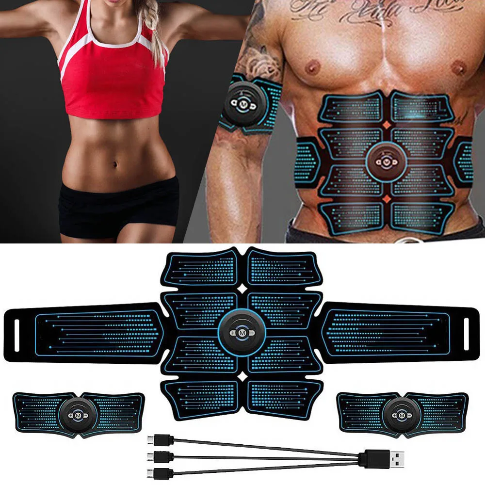 Abdominal-Muscle-Trainer-Electric-Press-Stimulator-Slimming-Fitness ...