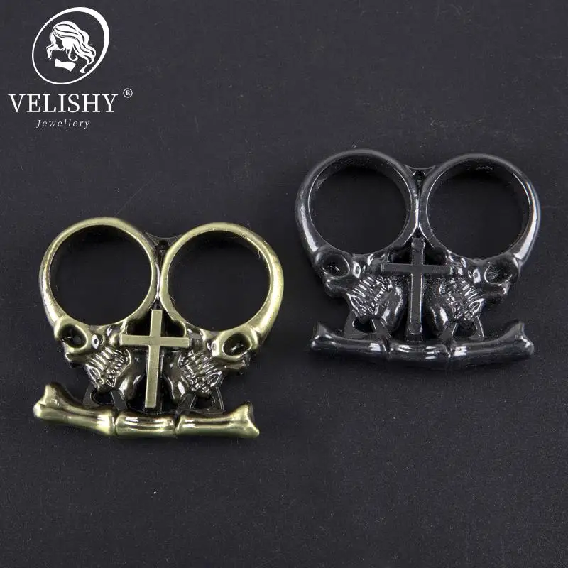 Two Finger Brass Knucles Self Defense Ring With Click Aot 4in1 Ait ...